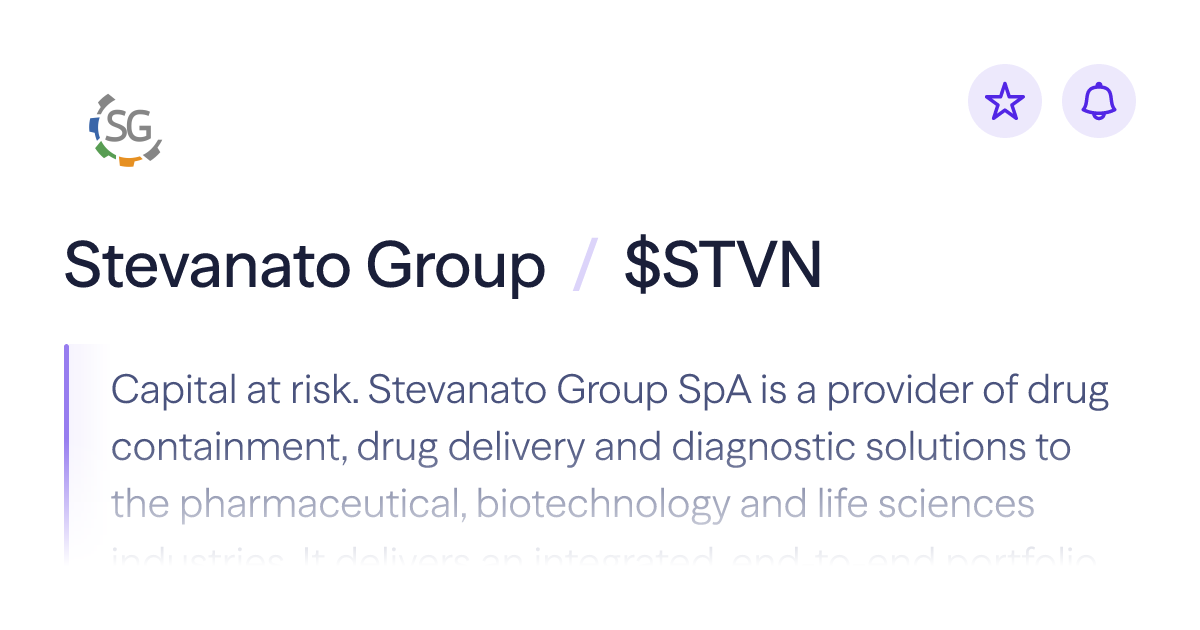 Buy Stevanato Group stock | $STVN Share Price | Lightyear