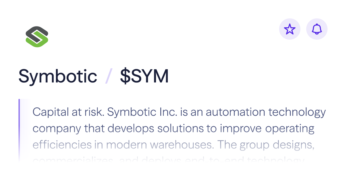 Buy Symbotic stock | $SYM Share Price | Lightyear