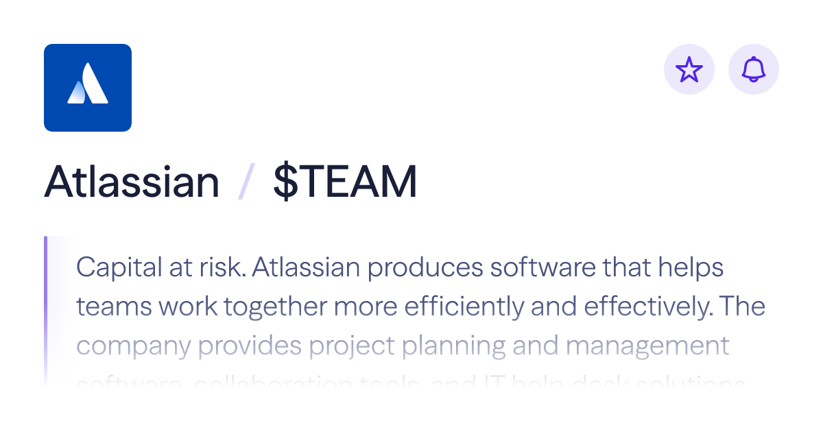 Buy Atlassian stock | $TEAM Share Price | Lightyear