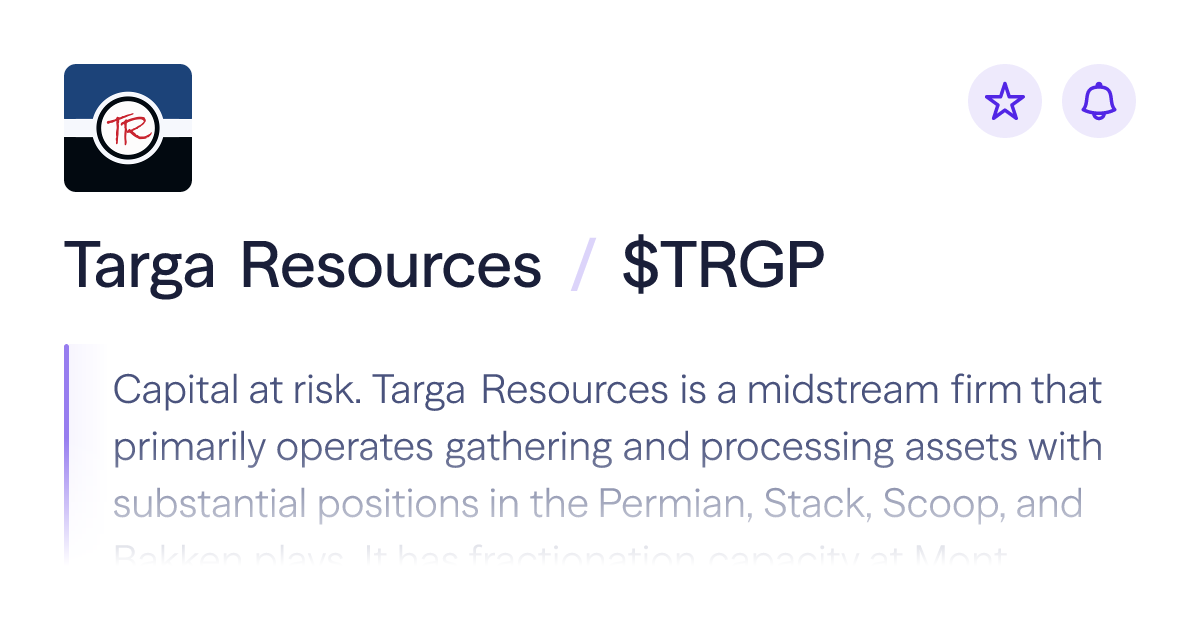 Buy Targa Resources stock | $TRGP Share Price | Lightyear