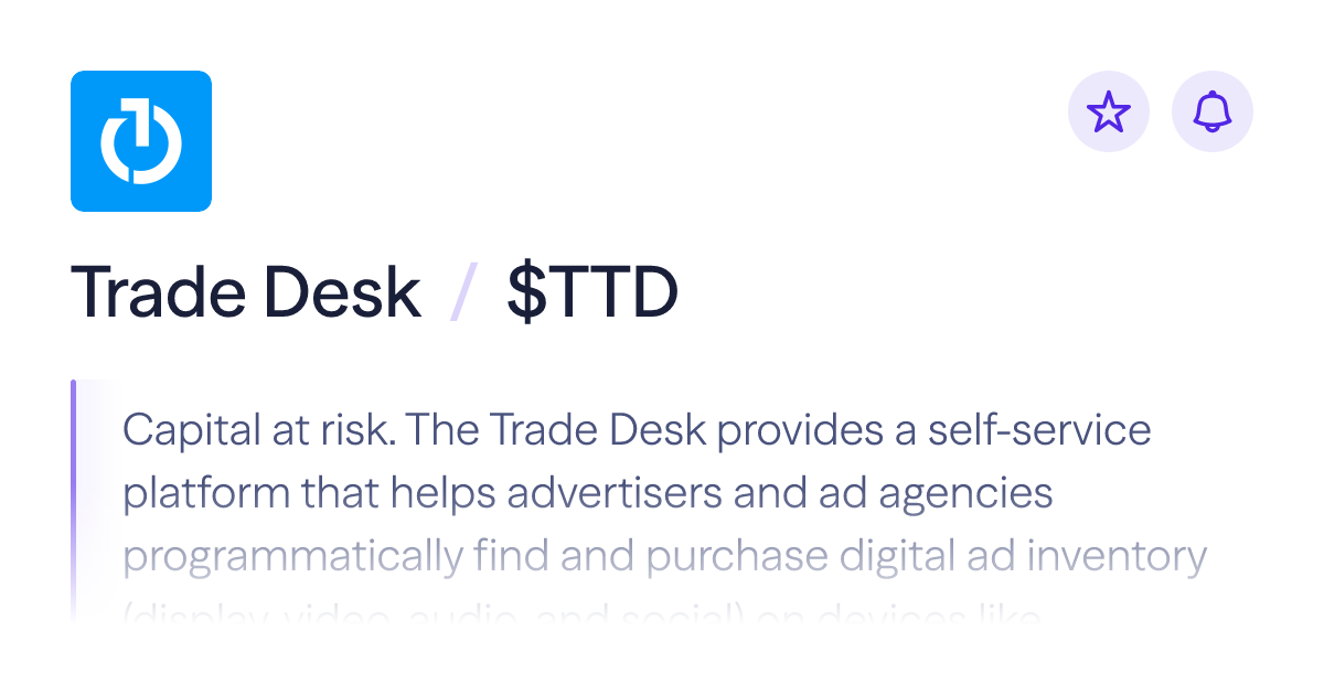 Buy Trade Desk stock | $TTD Share Price | Lightyear