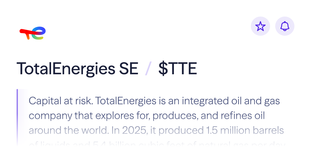 Buy TotalEnergies SE stock | $TTE Share Price | Lightyear
