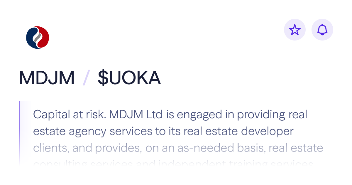 Buy MDJM stock | $UOKA Share Price | Lightyear