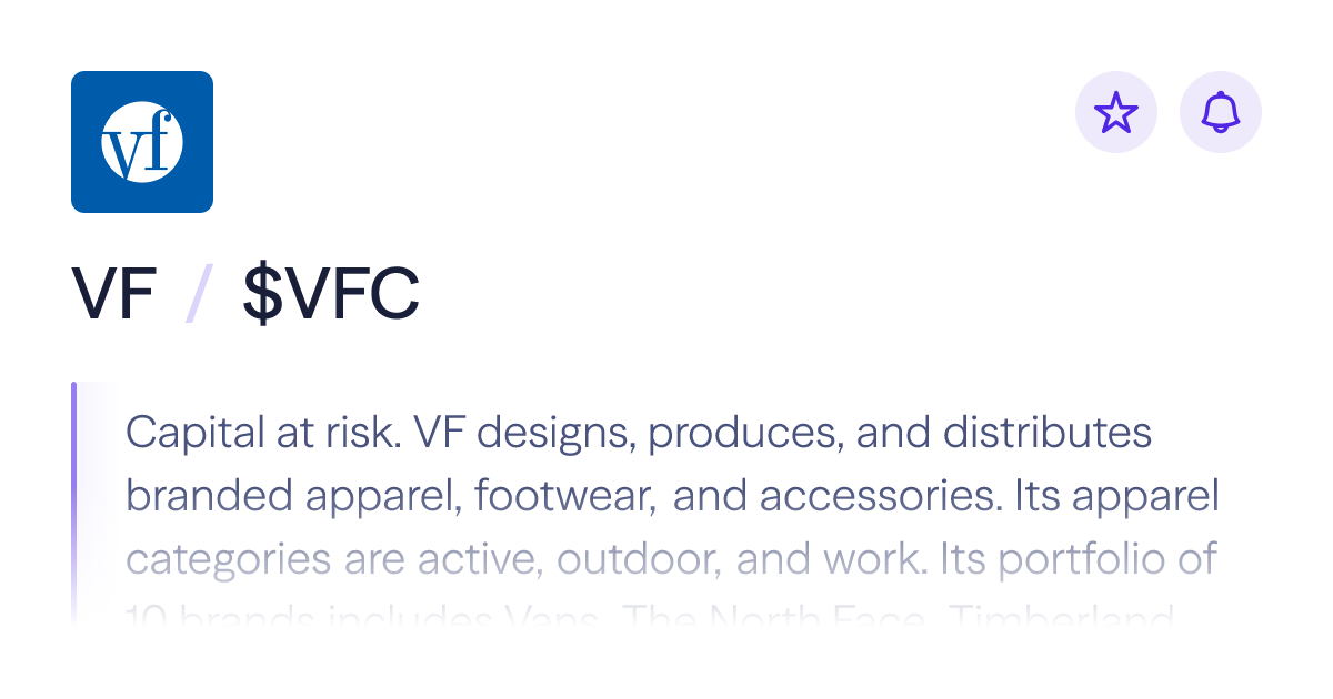 Buy VF stock | $VFC Share Price | Lightyear