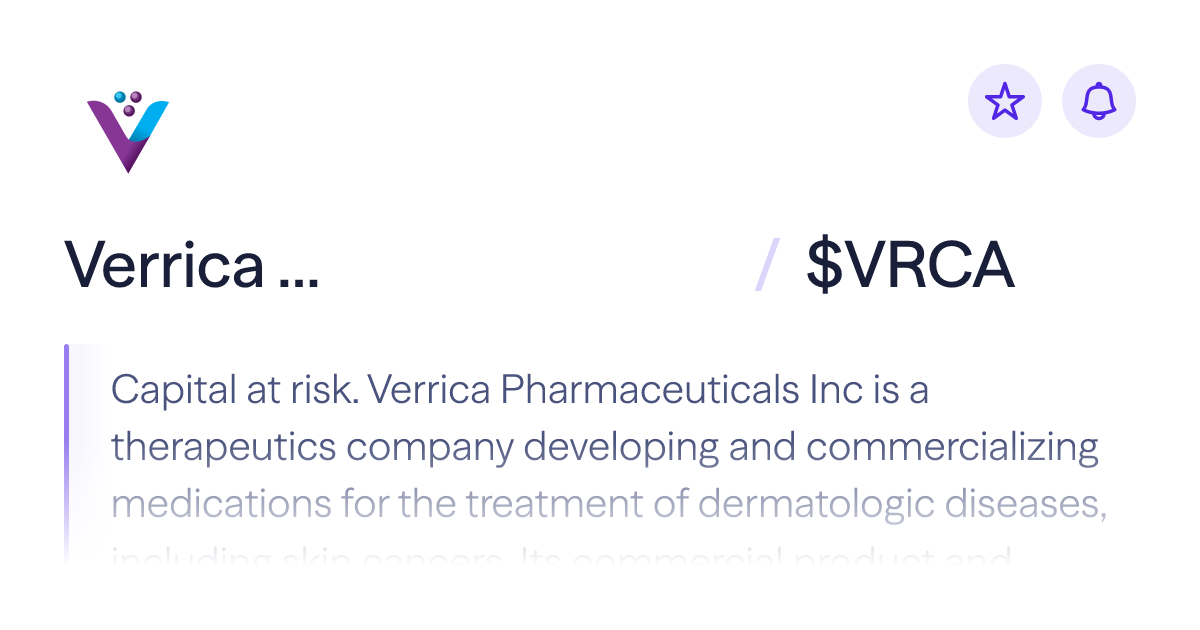 Buy Verrica Pharmaceuticals stock | $VRCA Share Price | Lightyear