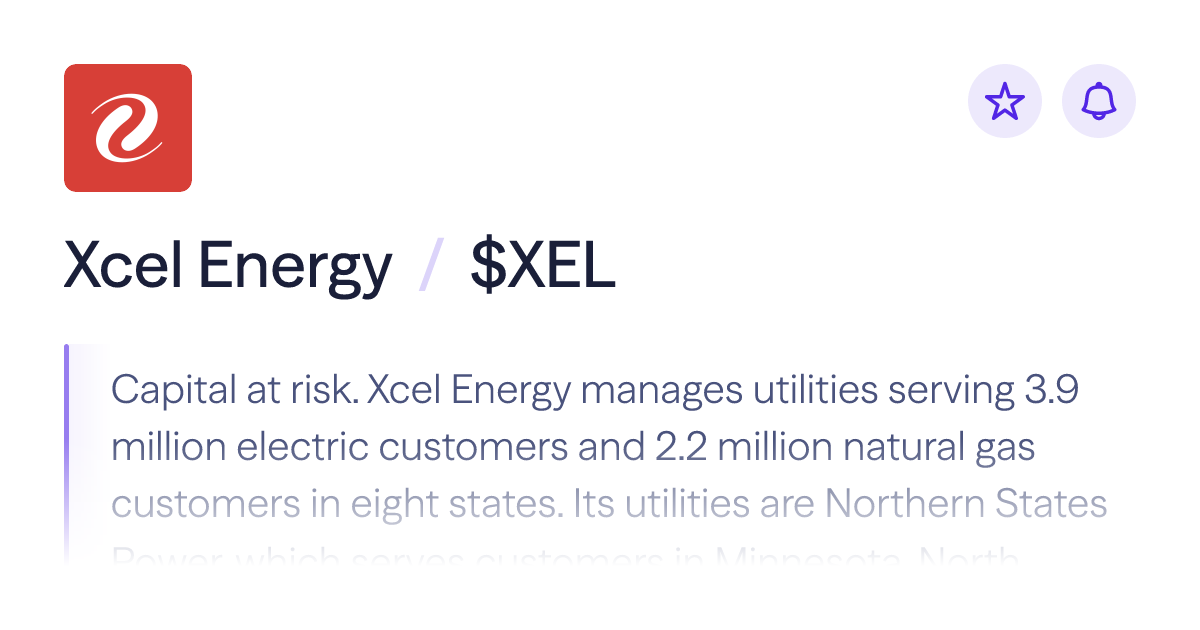 Buy Xcel Energy stock | $XEL Share Price | Lightyear
