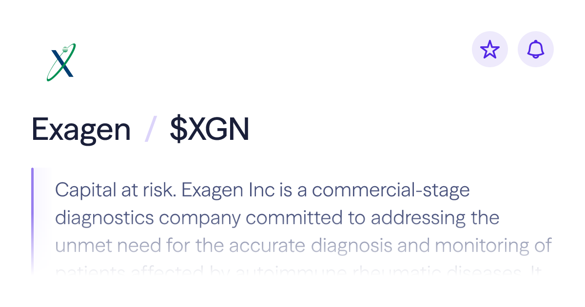 Buy Exagen stock | $XGN Share Price | Lightyear