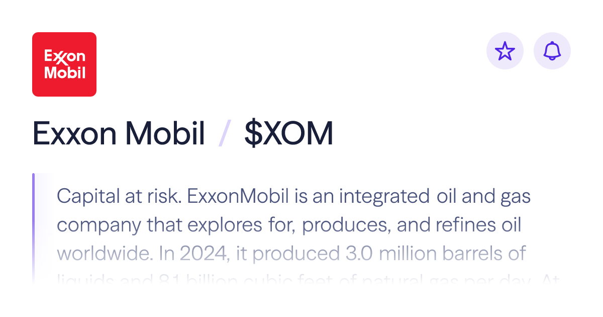 Buy Exxon Mobil stock | $XOM Share Price | Lightyear
