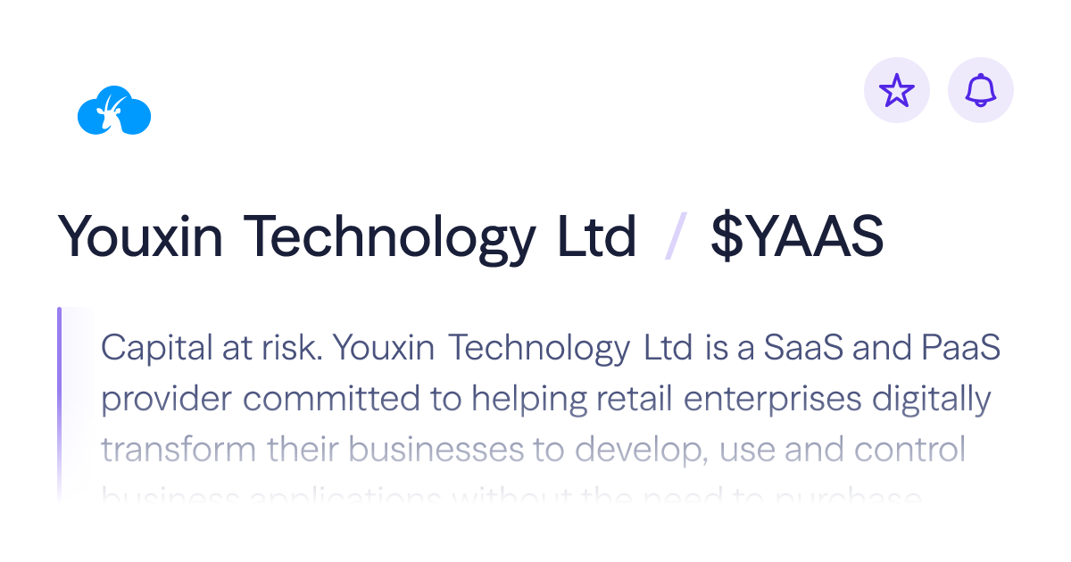 Buy Youxin Technology Ltd stock | $YAAS Share Price | Lightyear