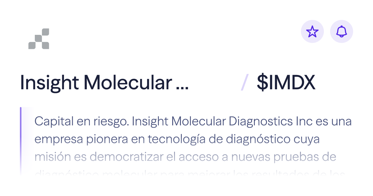 Compra acciones de Oncocyte Corporation | Precio de $IMDX | Lightyear