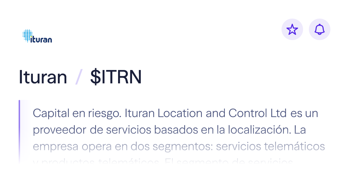Compra acciones de Ituran | Precio de $ITRN | Lightyear