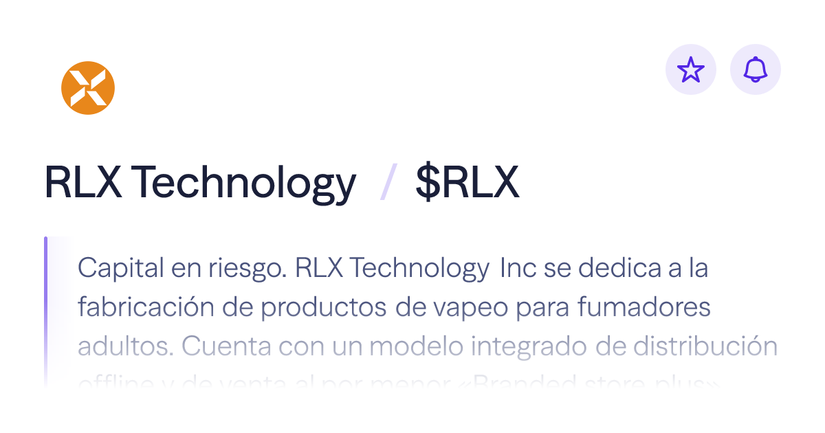 Compra acciones de RLX Technology | Precio de $RLX | Lightyear