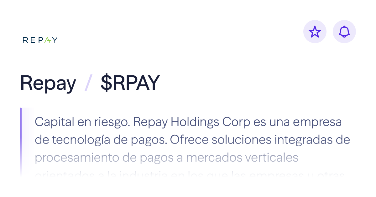 Compra acciones de Repay | Precio de $RPAY | Lightyear