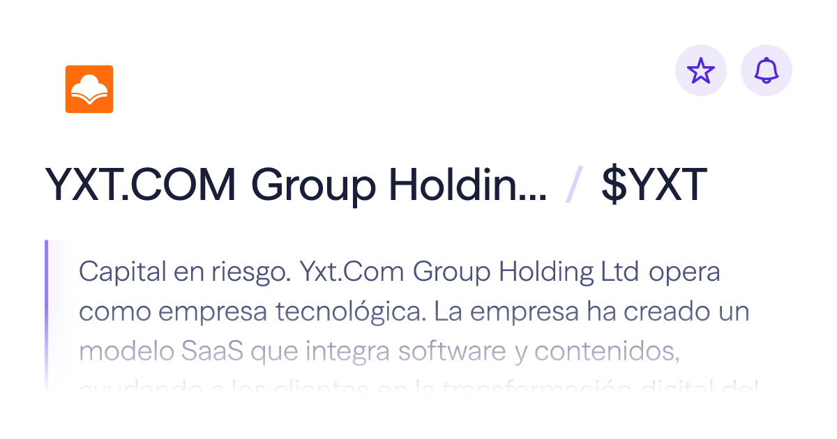 Compra acciones de YXT.COM Group Holding Limited ADS | Precio de $YXT ...